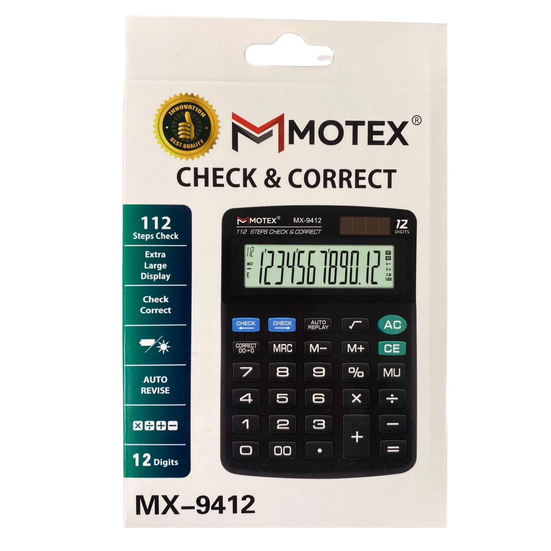 Motex MX-9412 Hesap Makinası*60 MOTEX